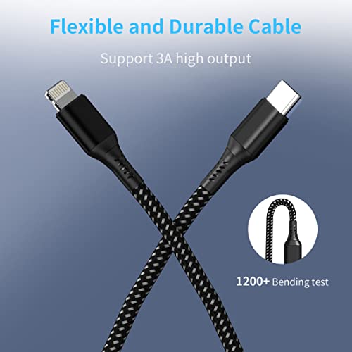 [Apple MFi Certified] Aymla Dual 20W USB C Fast Car Charger for iPhone 14 Pro Max/14 Plus/13/12/mini/11/XS/XR/X/8/Plus, 40W PD Cigarette Lighter Adapter with 2 Pack Type C to Lightning Cable 3.3ft