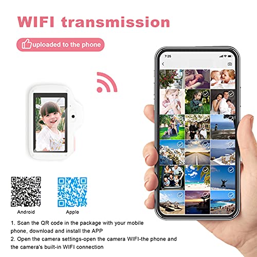 Kids Camera, Cartoon Anti-Drop Children's Gift High Definition Mini with Lanyard for Home
