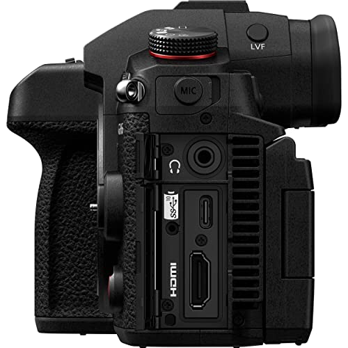 Ultimaxx Starter Accessory Bundle + Panasonic Lumix GH6 Mirrorless Camera (Body Only) + SanDisk 64GB Extreme Memory Card, Spare Battery (2800 mAh), Water-Resistant Gadget Bag & More (18pc Bundle)