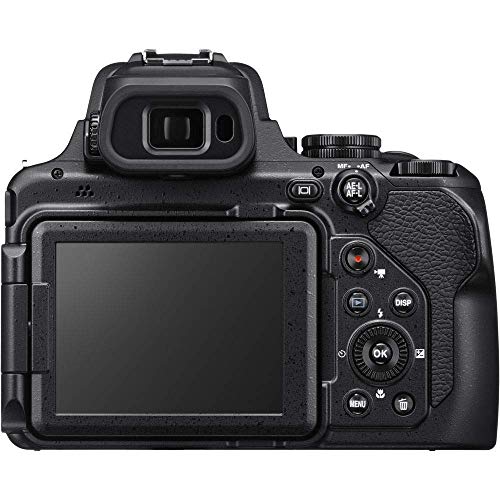 Nikon COOLPIX P1000 Digital Camera (26522) + 4K Monitor + Pro Headphones + Mic + 2 x 64GB Memory Card + Case + Corel Photo Software + Pro Tripod + 3 x EN-EL 20 Battery + Card Reader + More (Renewed)