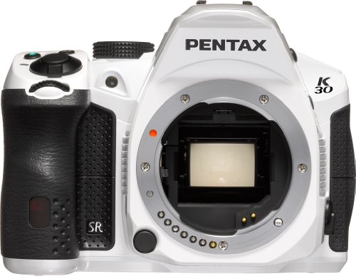 Pentax K-30 Weather-Sealed 16MP CMOS Digital SLR Dual Lens Kit, 18-55mm and 50-200mm (White) (OLD MODEL)