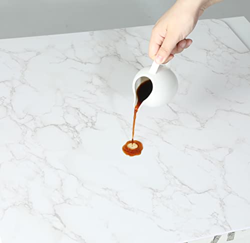 2 PCS Boards Photo Backdrop 2 Marbles Texture for Flat Lay, Food Photography Background 24x24 Inch, BEIYANG (Marble+Marble) …