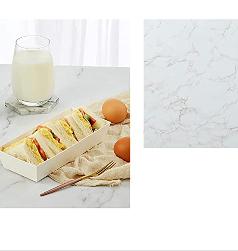 2 PCS Boards Photo Backdrop 2 Marbles Texture for Flat Lay, Food Photography Background 24x24 Inch, BEIYANG (Marble+Marble) …