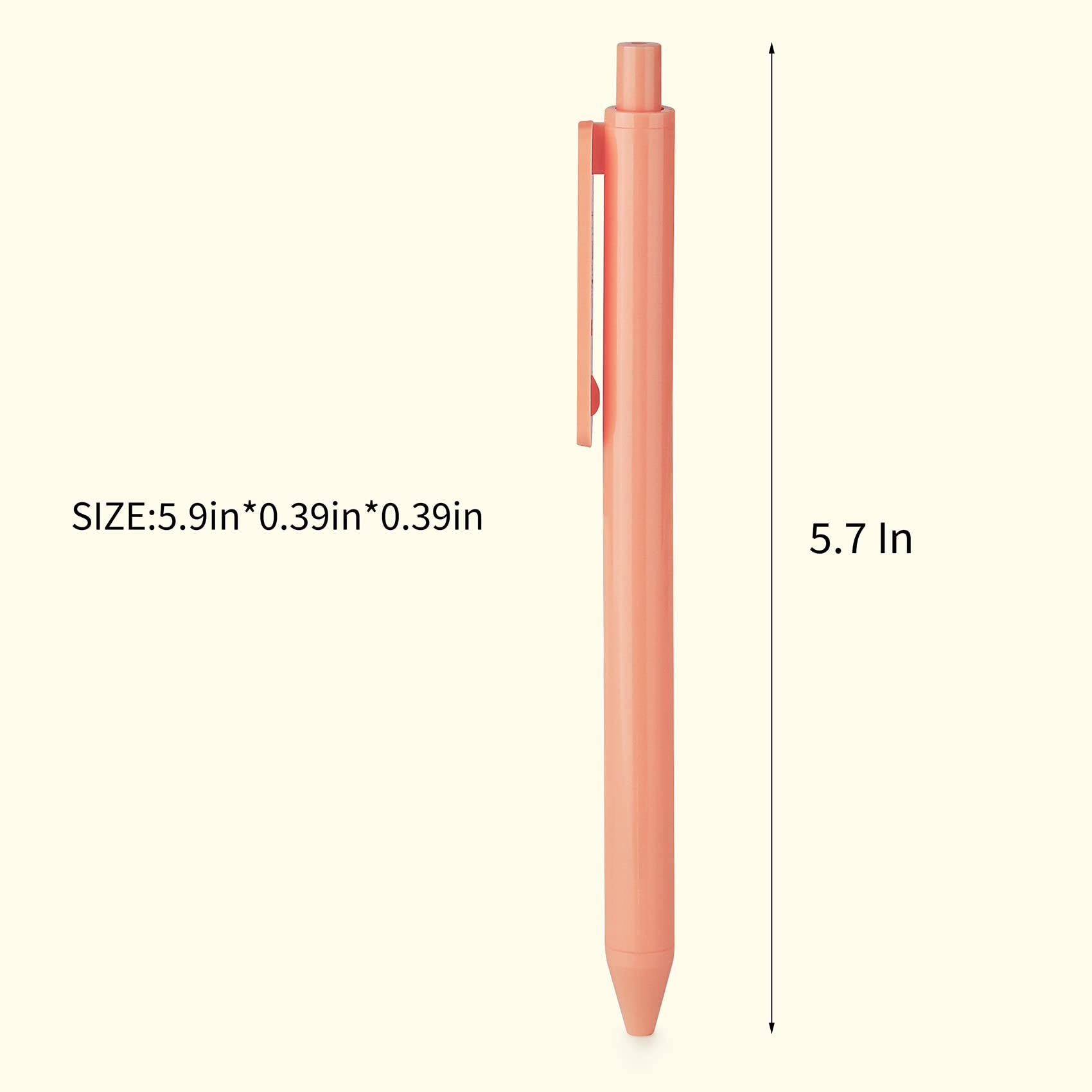 WY WENYUAN 12Pcs Ballpoint Pens, Comfortable Writing Pens, Pastel Retractable Pretty Journaling Pens, Black Ink Medium Point 1.0 mm Gift Pens, Cute Pens Office Supplies for Women&Men