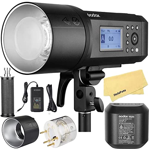 Godox AD600 Pro AD600Pro Godox Flash for Canon Nikon Sony Fujifilm Olympus Panasonic Camera,Built-in Godox 2.4G Wireless X System,600Ws TTL Outdoor Flash with Li-ion Battery HSS 1/8000s Strobe Light