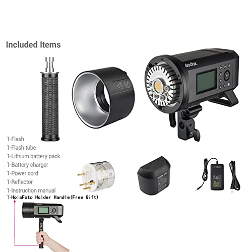 Godox AD600 Pro AD600Pro Godox Flash for Canon Nikon Sony Fujifilm Olympus Panasonic Camera,Built-in Godox 2.4G Wireless X System,600Ws TTL Outdoor Flash with Li-ion Battery HSS 1/8000s Strobe Light