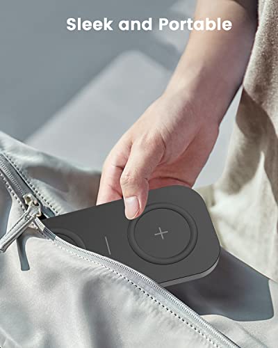 Wireless Charger - Wireless Charging Pad, 10W Max Charging Pad for Apple iPhone 14 Plus/14 Pro/13 Pro Max/Pro/Mini/12/11, Airpods 3/2/Pro, Wireless Phone Charger for Samsung S22/S21, Dual Charging Pad