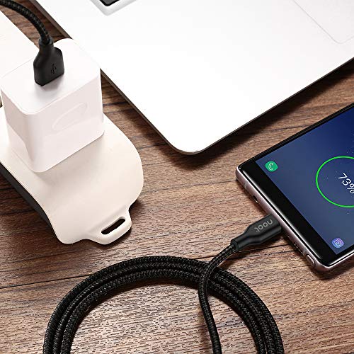 noot products-Charger Cable for Google Pixel 6/6 Pro/5a/5/4a 5G/4a/4/4XL, Samsung Galaxy S22/S21/S20/S21 FE/S20 FE/S10/S10E/A10e/A11/A21/A51/A71 - Braided 6FT USB Type C to A Fast Charger Cable
