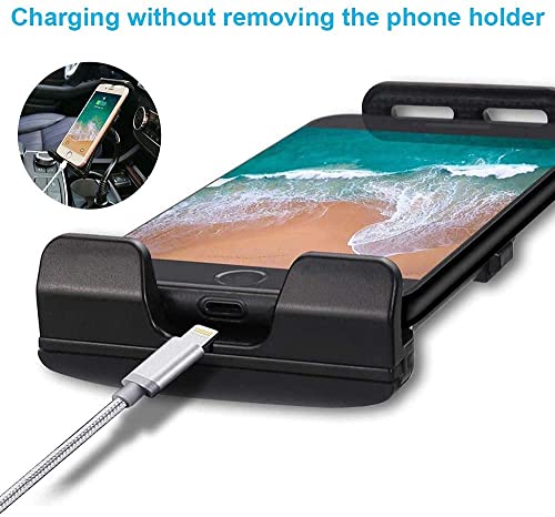 TECOTEC Universal 2 in 1 Car Cup Holder Tablet Mount, Upgraded 9" Long Neck Cup Holder iPad Holder for All Cellphones/Z Fold 3/2/Rugged Phones/Tablets up to 12.9"