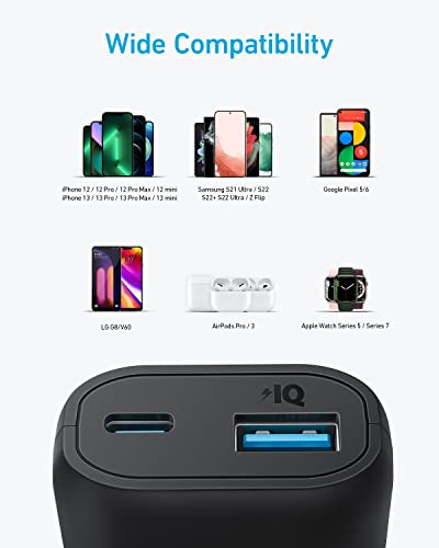 Anker 321 Power Bank (PowerCore 5K), 5,200mAh Portable Charger, Compatible with iPhone 13 and 12 Series, Samsung, Google Pixel, LG, and More