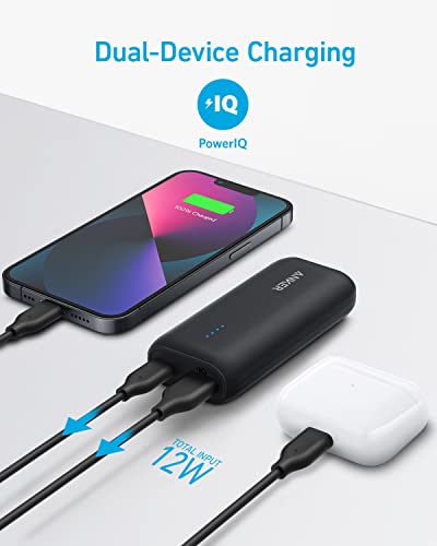 Anker 321 Power Bank (PowerCore 5K), 5,200mAh Portable Charger, Compatible with iPhone 13 and 12 Series, Samsung, Google Pixel, LG, and More