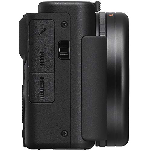 Sony ZV-1 Compact Digital Vlogging 4K HDR Video Camera for Content Creators & Vloggers DCZV1/B Bundle with Deco Gear Case + Software Kit + 64GB Card + Compact Tripod/Handheld Grip and Accessories