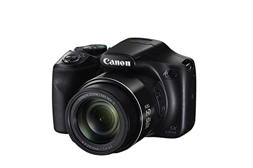 Canon PowerShot SX540 HS 20.3MP Digital Camera with 50x Optical Zoom + 64GB Delux Accessory Bundle (Renewed)