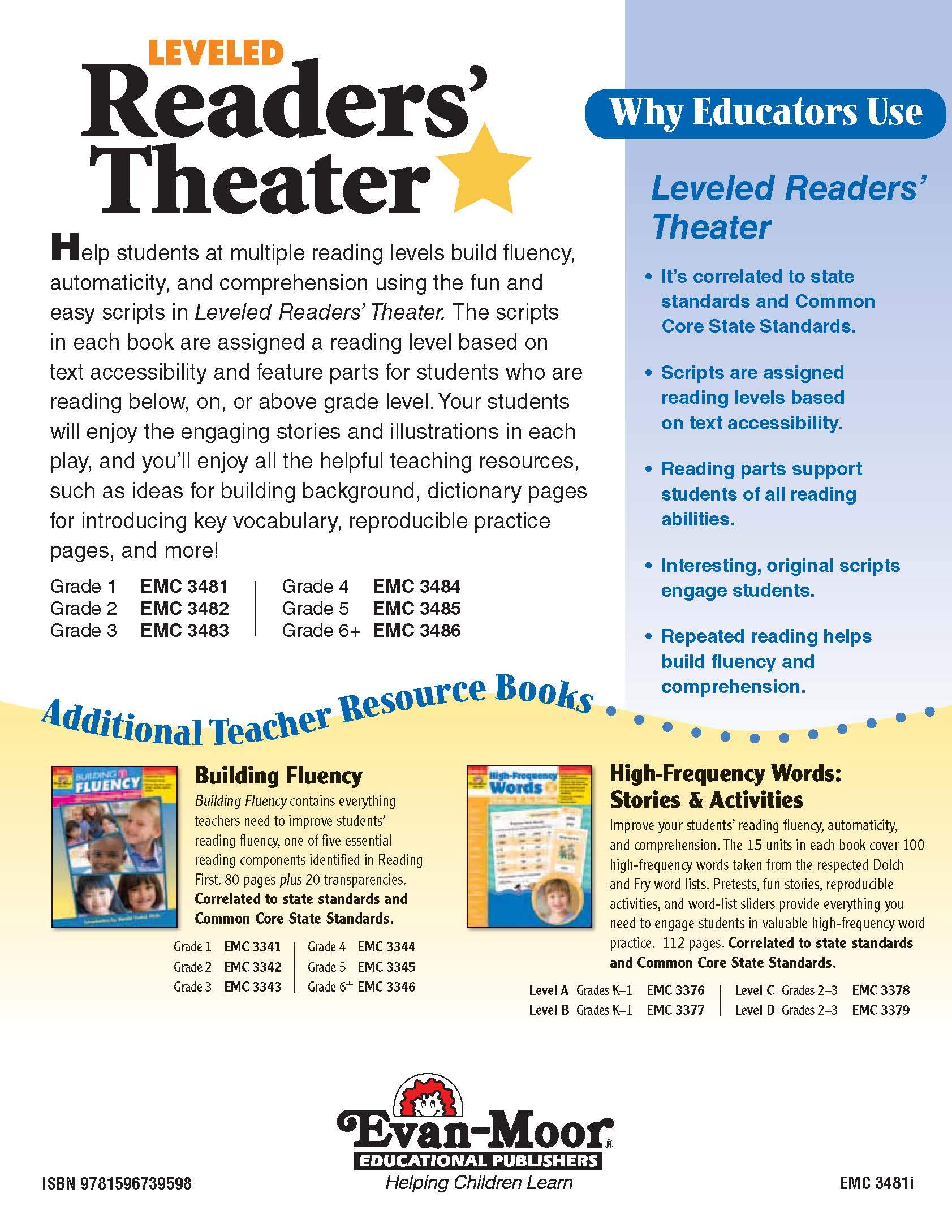 Leveled Readers' Theater, Grade 1