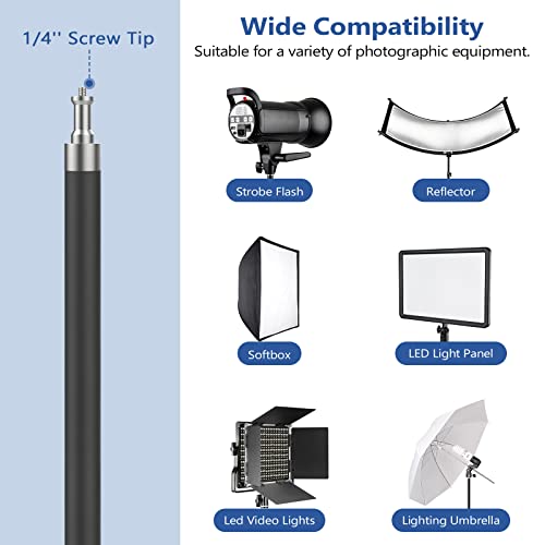 13ft Heavy Duty Light Stand Photography, Sdfghj Air Cushioned 13'/160inch/400cm Sky High Tripod Lighting Stand with Case for Gimbal Stabilizer Video Camera Sports Shooting Studio LED Ring Light Flash