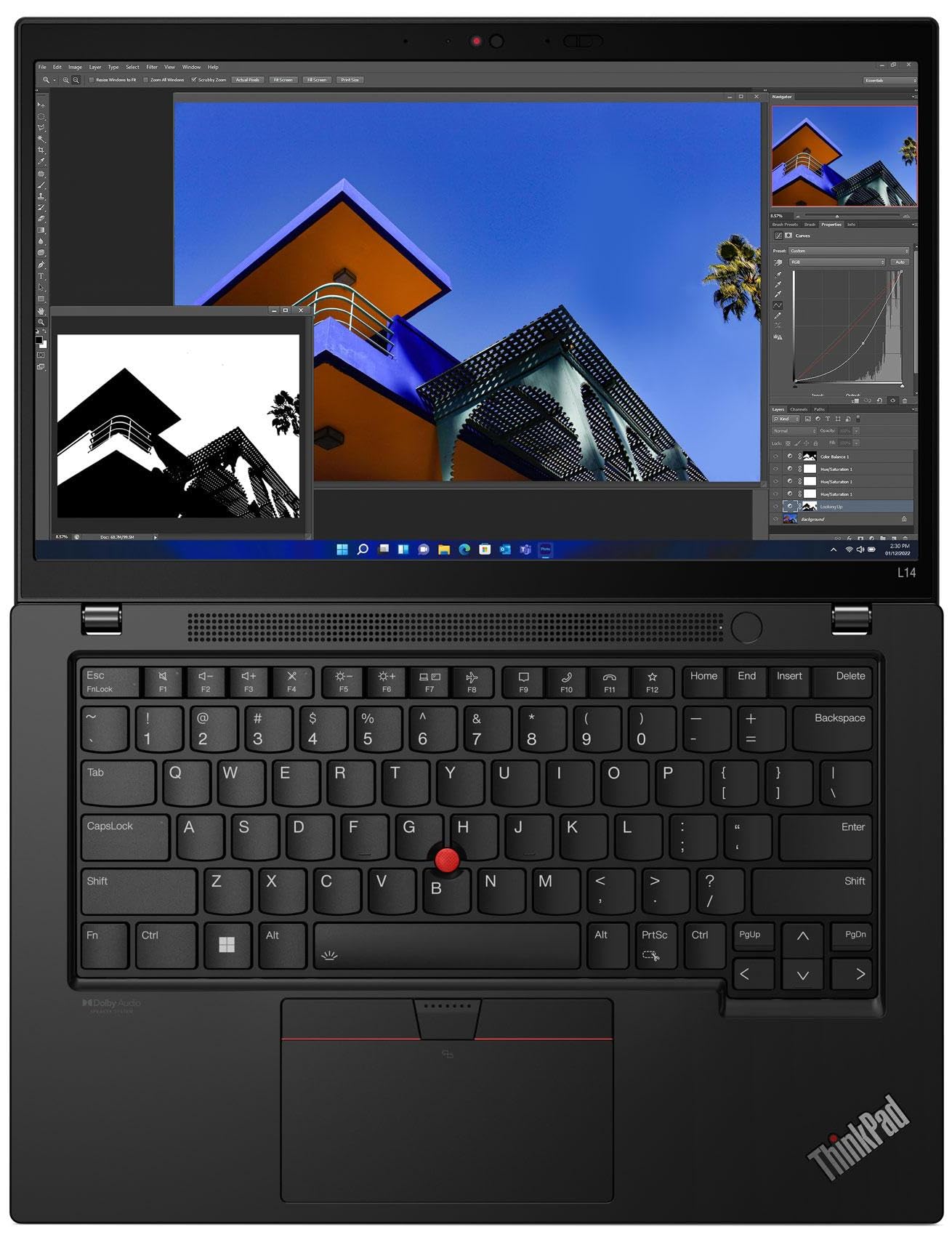 Lenovo ThinkPad L14 14.0" 60Hz Touchscreen FHD IPS Business Laptop (Intel i5-1135G7 4-Core, 32GB RAM, 1TB PCIe SSD, Intel Iris Xe, Killer WiFi 6E, Bluetooth 5.3, Webcam, HDMI, Win 10 Pro) with Hub