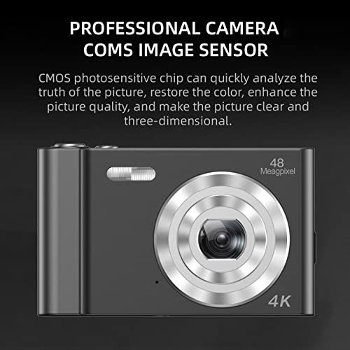 Digital Camera for Kids, 4K Vlogging Camera Compact Pocket Camera with 16X Zoom 16GB SD Card, Full HD 1080P Portable Small Camera,Point and Shoot Camera for Seniors Students Kids Beginner