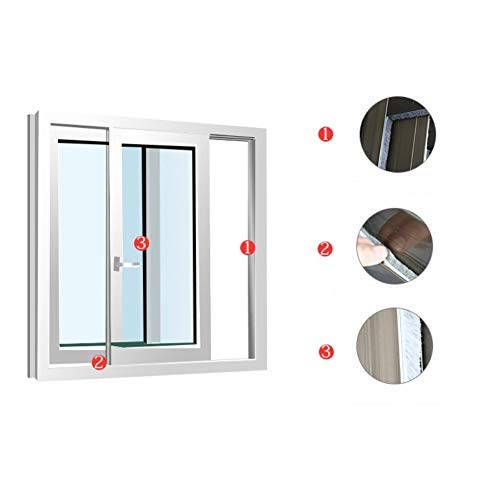 TORRAMI Adhesive Brush Seal Weather Stripping 11/32 inch x 3/16 inch x 90 ft, Dustproof Soundproof Windproof for Windows Bottom and Frame,Sliding Doors Frame,Wardrobe, White