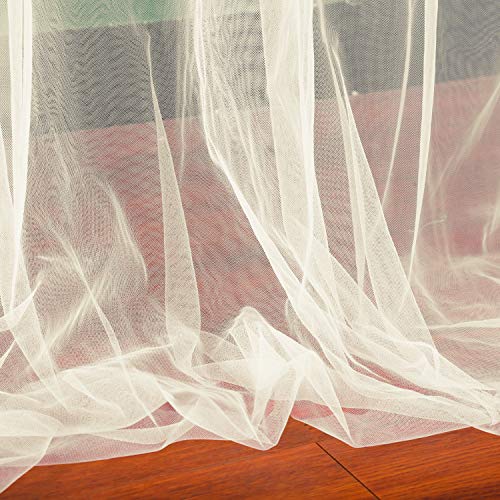 Champagne Tulle Backdrop Curtain for Parties 10ft×8ft Champagne Sheer Backdrop Curtains Drapes for Baby Shower Wedding Reception Birthday Party Photoshoot Backdrop Decorations 2 Panels