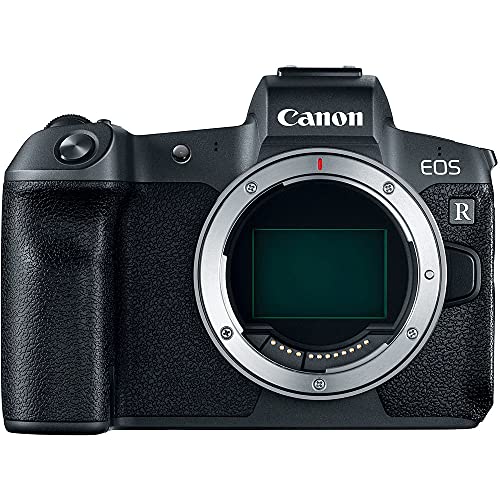 Camera Bundle for Canon EOS R with RF 24-105mm f/4 is USM Lens Mirrorless Digital Camera with V30 Shotgun Microphone, LED Light, 2X Extra Battery and Accessories (50" Tripod, 128Gb Memory and More)