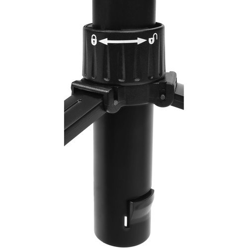 Magnus VT-350, Aluminum Video Tripod System with Fluid Head, Extends to 82β, Max Load 15 lb Mid-Level Spreader, Spiked Feet with Rubber Covers. Plus Quick Release plate, Carry Case with Shoulder Strap