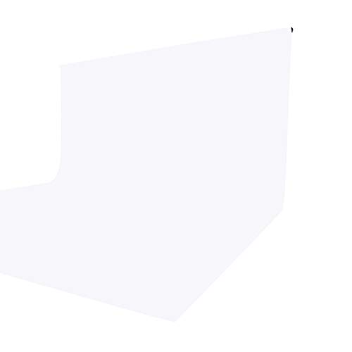 ISSUNTEX 10X12 ft Background Muslin Backdrop, Photo Studio, Collapsible High Density Screen for Video Photography and Television-White