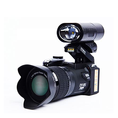 Digital Camera 2022 Digital Camera HD DMillion Pixel Auto Professional DSLR Video Camera 24X Optical Zoom Three Lens Digital Camera Photography (Size : with 64G SD Card, Color : D7200 with EU Plug)