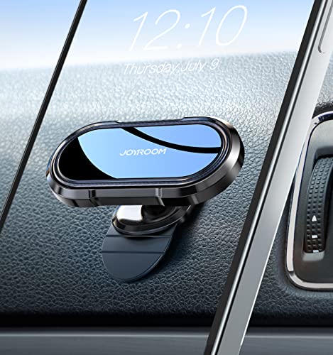 Magnetic Phone Mount for Car [Upgrade 6X Military Magnets] [Bendable Base] All Metal Magnet Car Mount, 360° Adjustable Dashboard Phone Holder for Car for All Smartphones