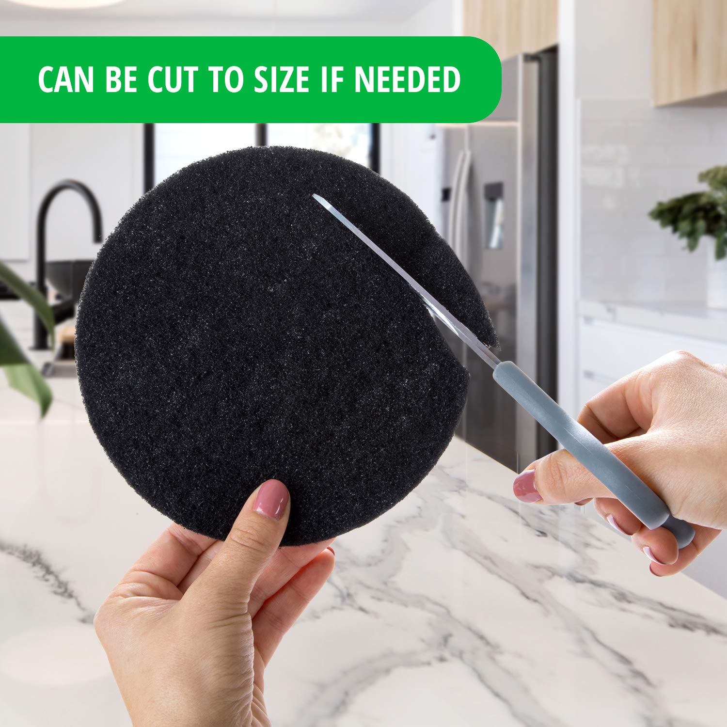 Epohpeek Compost Bin Filters Charcoal - Filter Replacement for Kitchen Pail Composter, 12 Pack Extra Thick (1cm) Fits Gallon Bucket Countertop Bins - Activated Carbon, 6 Round 6 Square, Both 6.5β