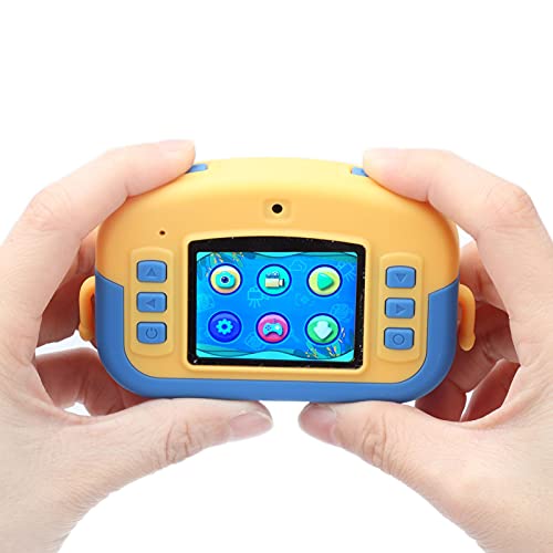 Kids Camera, 2 to 3 Hours Battery Life USB Charging Anti Fall Mini Portable Kids Digital Camera for Boys Girls Birthday (Blue) Cameras