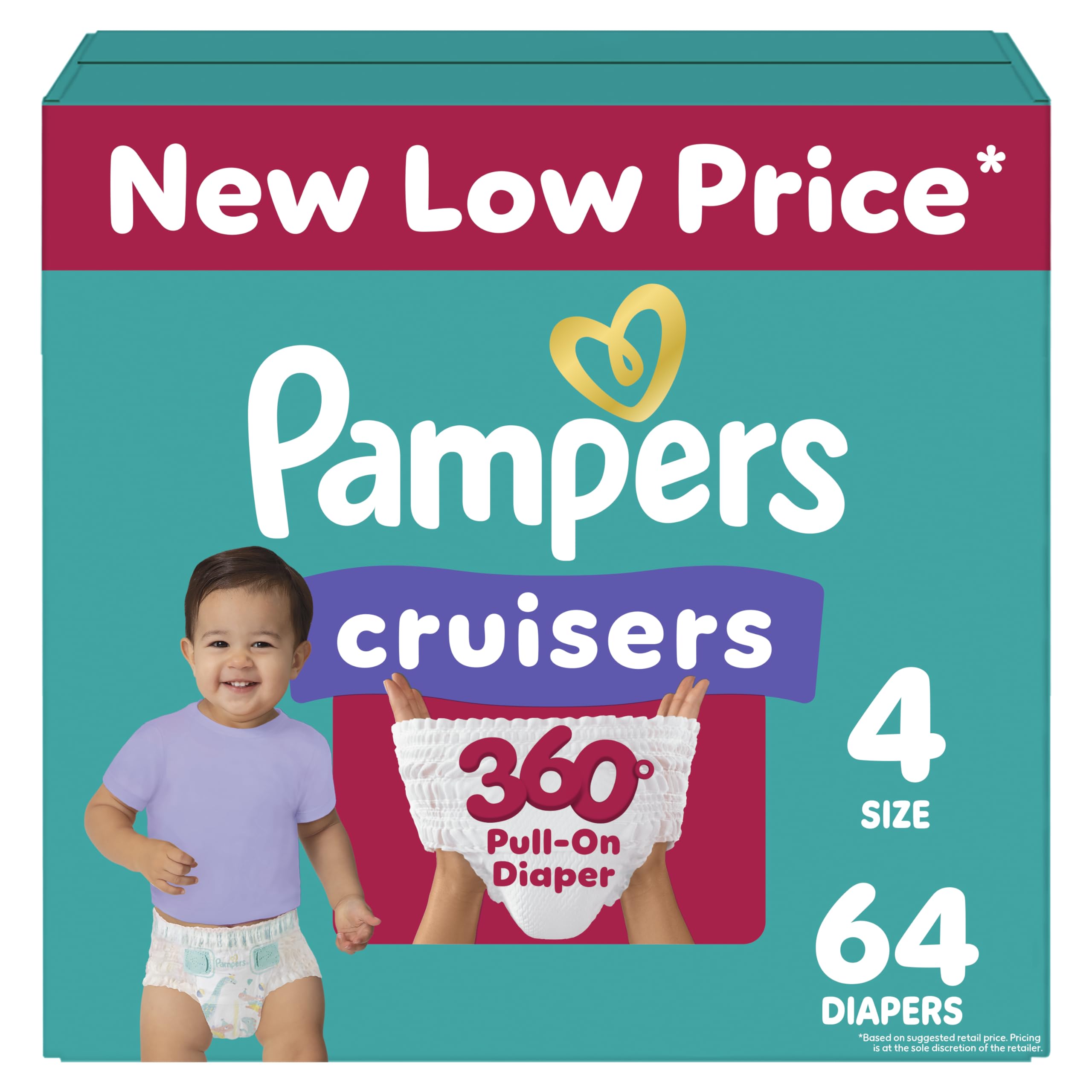 Pampers Cruisers 360 Diapers Size 4 64 Count