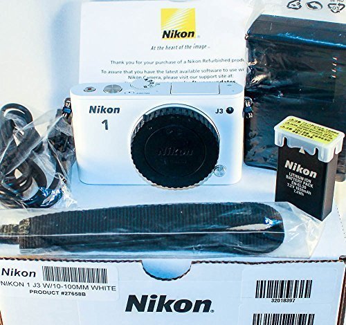 Nikon 1 J3 14.2 MP HD Digital Camera Body Only (White) (Certified Refurbished)