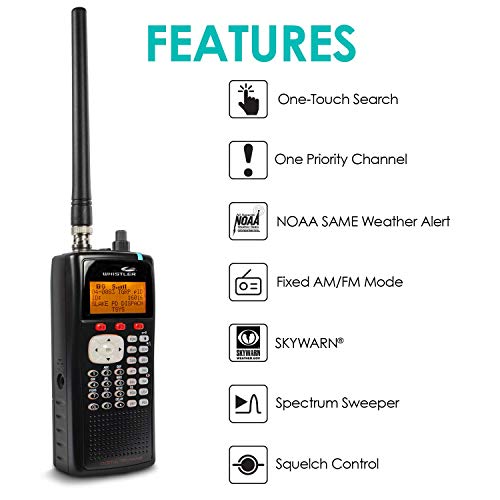 Whistler WS1040 Handheld Digital Scanner Radio