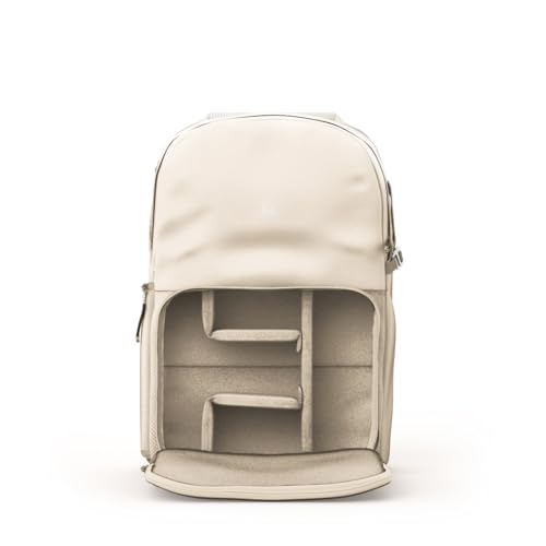 BREVITE - The Jumper - Compact Camera Backpacks for Photographers - A Minimalist & Travel-friendly Photography Backpack Compatible With Both Laptop & DSLR Accessories 18L (Boulder Tan)