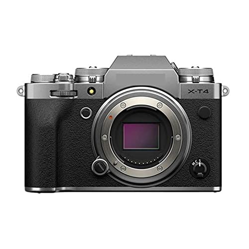 Camera X-T4 XT4 APS-C Frame Mirrorless Camera Professional Autofocus 4K Video Shooting Support Slow Motion Photography Digital Camera (Color : Silver Body)