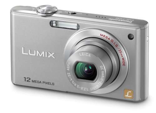 Panasonic Lumix DMC-FX48 12MP Digital Camera with 5x MEGA Optical Image Stabilized Zoom and 2.5 inch LCD (Silver)