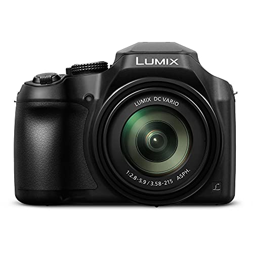 Panasonic Lumix DC-FZ80 Digital Camera (DC-FZ80K) - Bundle - with LED Video Light + Digital Flash + Soft Bag + 12 Inch Flexible Tripod + Cleaning Set + 55mm UV Filter
