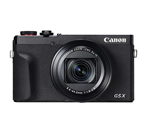 Canon PowerShot G5 X Mark II Digital Camera w/ 1 Inch Sensor, Wi-Fi & NFC Enabled, Black (3070C001)