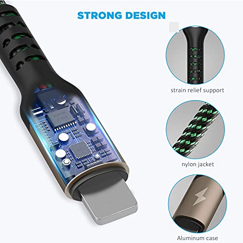 Bismdky Multi Charging Cable, 2Pack 4FT Nylon Braided Universal 4 in 1 Multiple USB Cable 3A Charging ,with Dual Phone/USB-C/Micro-USB Port Adapter Connectors for Cell Phones Tablets and More