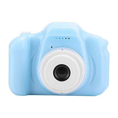 Aoutecen Kid Camera, Comfortable DIY Photos Children Camera Digital Camera Cute Mini Camera Eye Friendly Cartoon Photo for Children Toy(Blue)