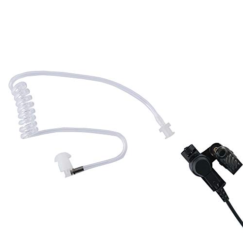 Klykon 2-Wire Covert Acoustic Tube Surveillance Earpiece Headset Mic PTT Kit for Motorola XPR3500e XPR3000 XPR3300 XPR3300e XPR3500 Two Way Radio Walkie Talkie
