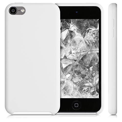 kwmobile TPU Silicone Case Compatible with Apple iPod Touch 6G / 7G (6th and 7th Generation) - Case Soft Flexible Protective Cover - White Matte
