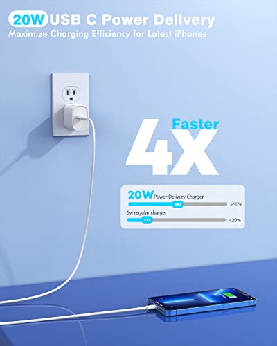 iPhone Car Charger, Dual USB C Fast Car Charger[Apple MFi Certified]40W Type C Apple Car Charger + 2pack 3.3ft Lightning Cable + 20W PD iPhone Charger Fast Charging for iPhone 14/13/12/11 Pro Max/iPad