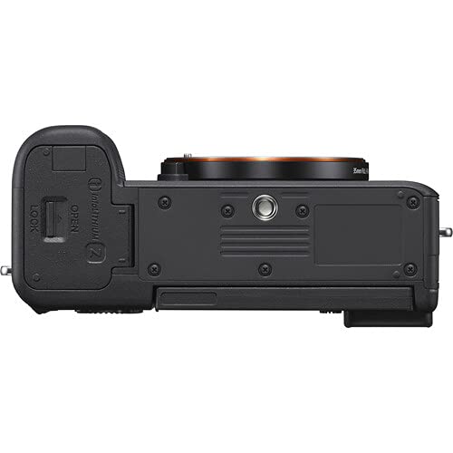 Sony a7C Mirrorless Camera FE 28-60mm f/4-5.6 Lens (Silver) Bundle with Accessories (64Gb High Speed Memory Card, 50" Tripod, Gadget Bag, Cleaning kit)