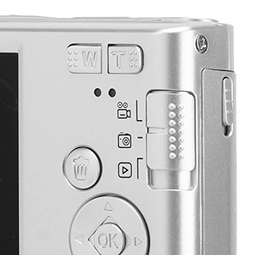 Digital Camera, Mini Digital Camera 2.8 Inch Screen 16X Digital Zoom for Beginners (Silver)