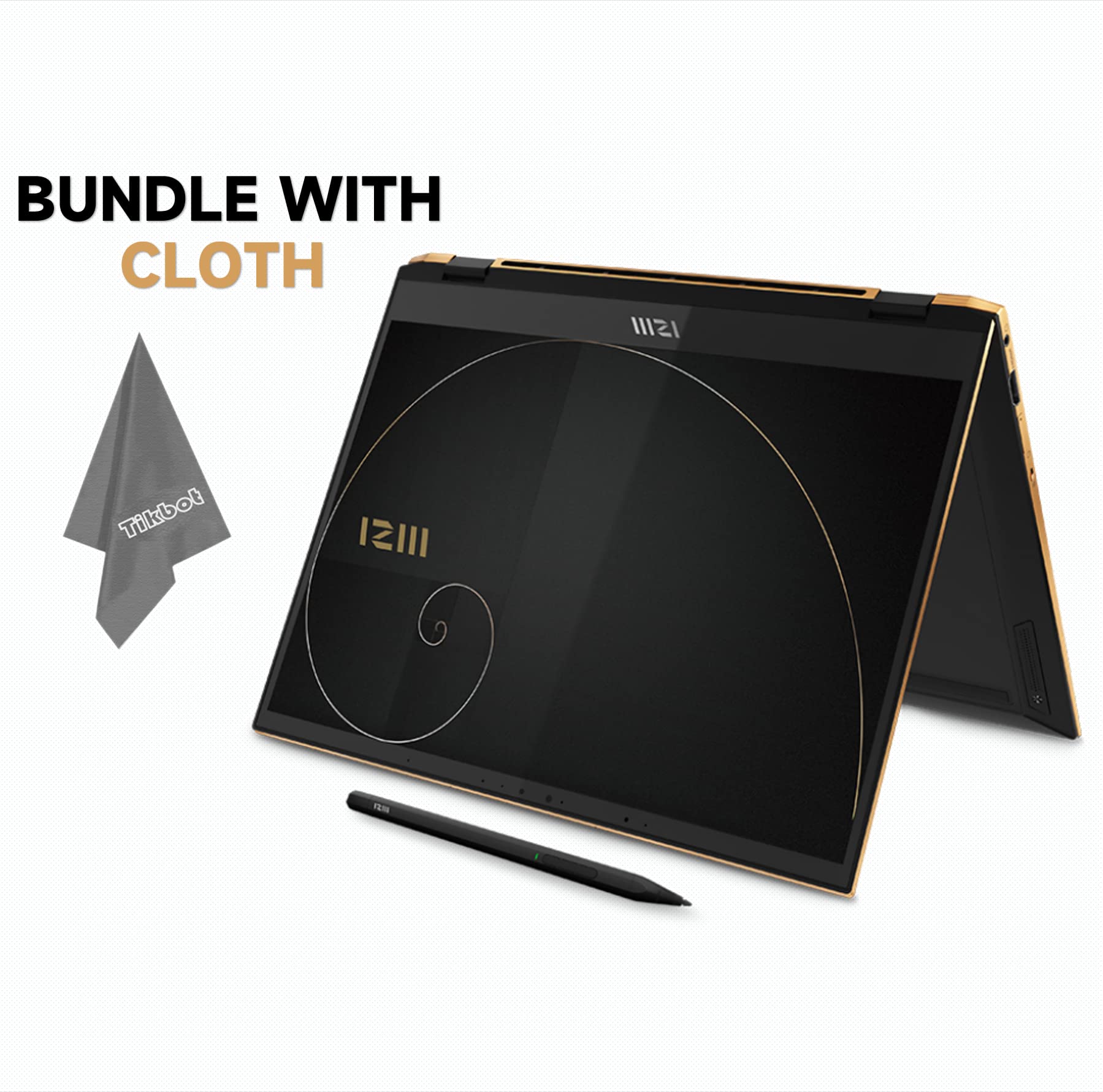 MSI Summit E13 13.4" 2-in-1 Laptop, 14 cores 12th Gen Intel EVO Core i7-1280P, 120Hz, 100%sRGB, 16:10, Wi-Fi 6E, DTS, Hi-Res, Thunberbolt 4, W/Cloth and MSI Pen (16GB LPDDR5 RAM | 1TB PCIe SSD)