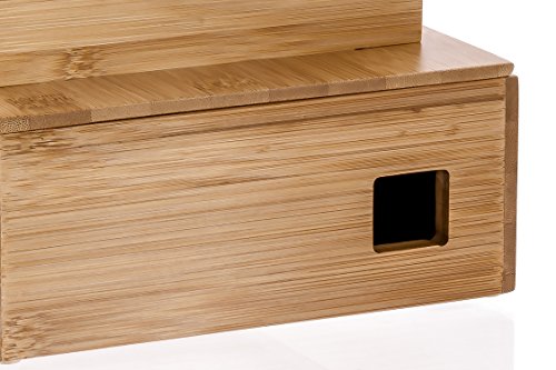 Prosumer's Choice Bamboo Cell Phone Charging Stations | Charging Stand for Mobiles, Tablets, Smartphones, iPads | Desk Organizer| Docking Station | Desk/Floor Cord Cover | Cell Phone Accessories