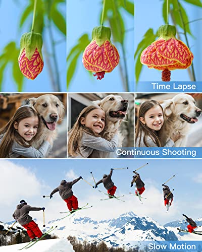 Digital Camera Auto Focus 2.7K 48MP Digital Point and Shoot Camera with 32GB Memory Card,16X Zoom, Time Lapse Vlogging Camera Digital Cameras for 8-15 Years Kids Teenagers Students Boys Girls