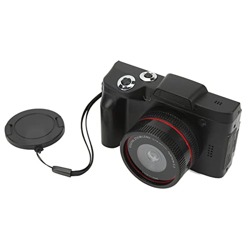 Digital Camera Vlogging Camera Video Camera, 1080P 16MP 16X Zoom Rechargeable Compact Camera with Loop Recording, 2.4 Inches LCD Screen, for Beginners Learners Kids