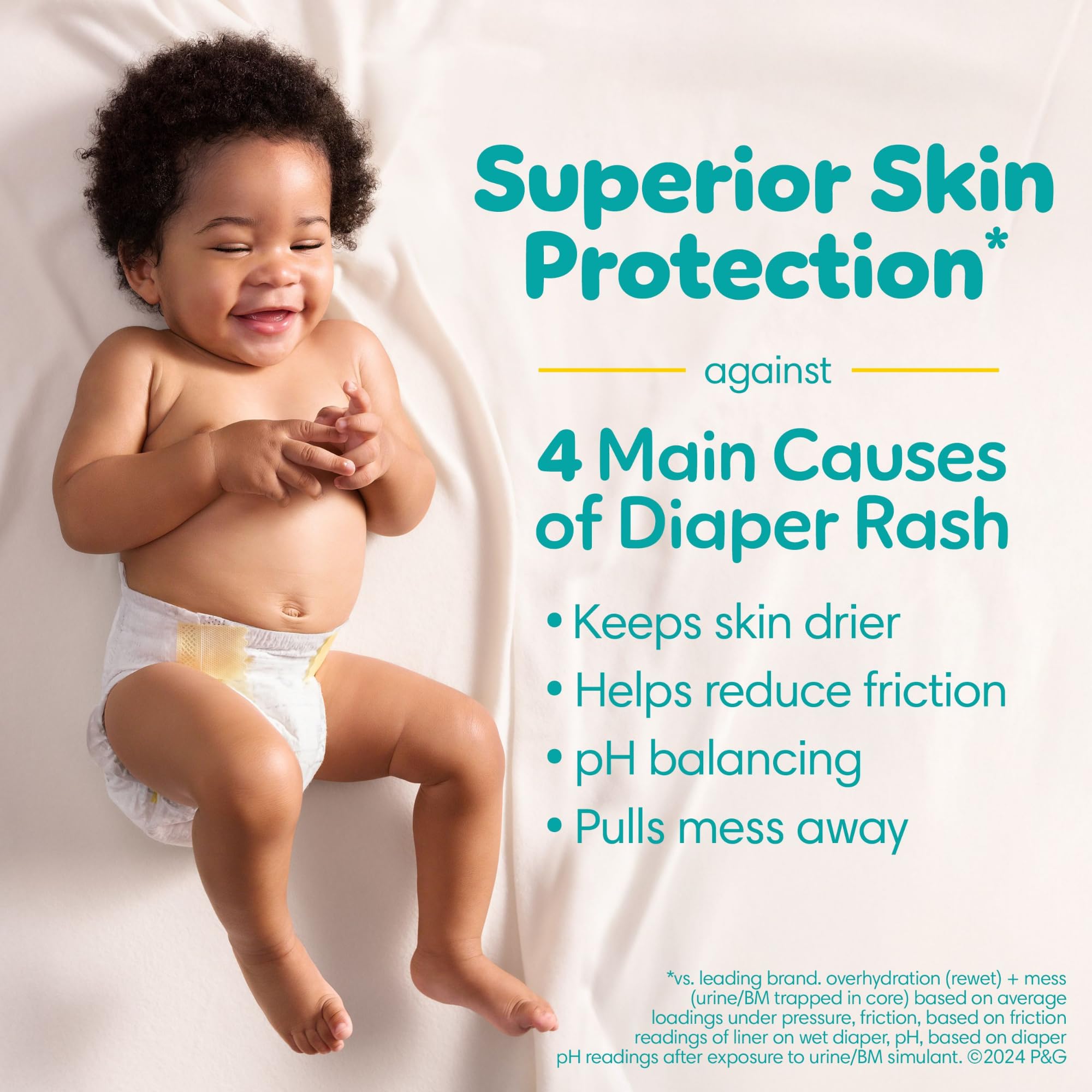 Diapers Size 4, 150 Count - Pampers Swaddlers Disposable Baby Diapers (Packaging & Prints May Vary)